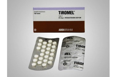T-3 TIROMEL Liothyronine sodium 25 mcg / 50 tabs.